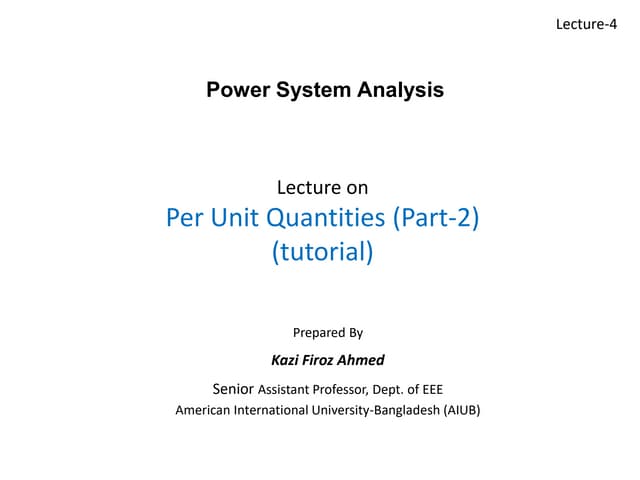 Per unit analysis | PDF | Physics | Science