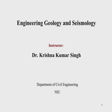 Engineering geology ppt basics description | PPT
