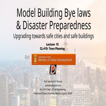 Lec-10 Model Building bye-aws disaster preparedness govt of India.pptx | Civil Engineering ...