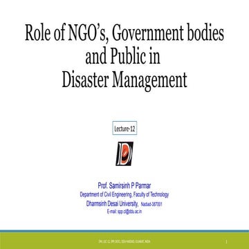 Lec-12 Role of NGOs, Government bodies and Public in DM.pptx