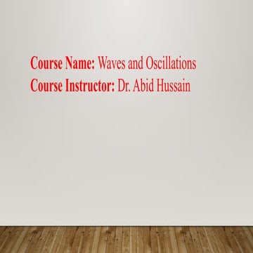 Waves and Sound | PPT