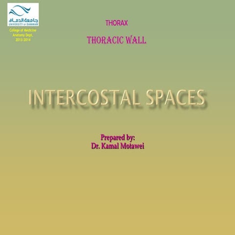 Lec.7,intercostal spaces | PDF