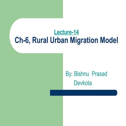 Understanding the Todaro Rural-Urban Migration Model and Its Impact on ...