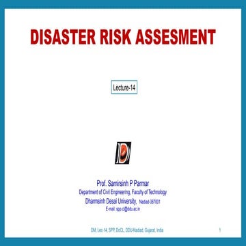 Lec-14 Risk Assessment- Disaster Management.pptx