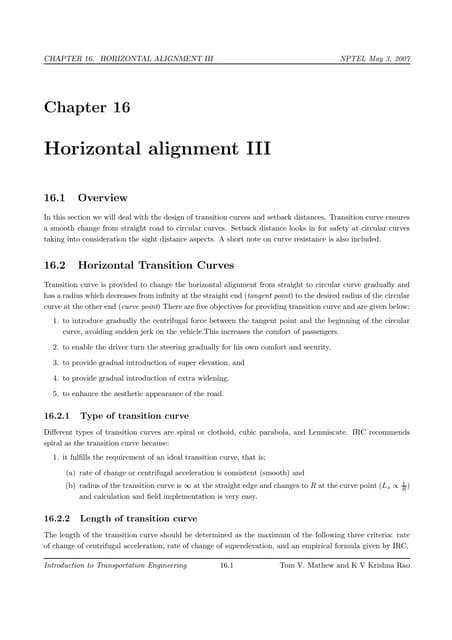 transition curve in Highway Geometry Design | PPTX