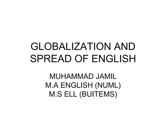 Chapter 1 - DEFINING GLOBALIZATION CONTEMPORARY WORLD.pptx | Geography | Science
