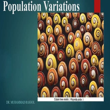 Lec. 19 population variations | PPTX