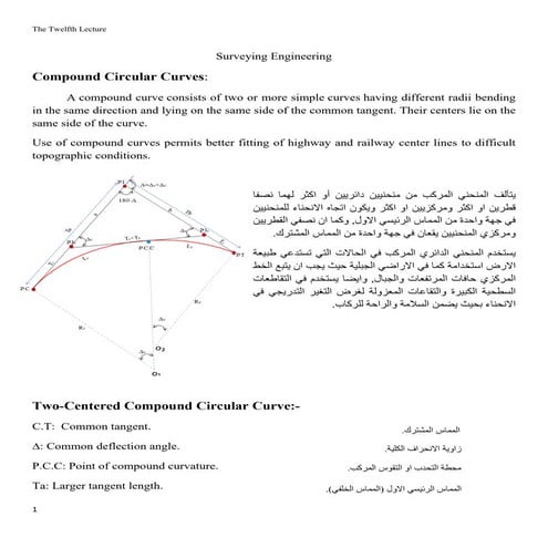 Compound Circular Curves | PDF