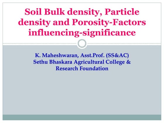 Determination of Soil Texture. | PPT