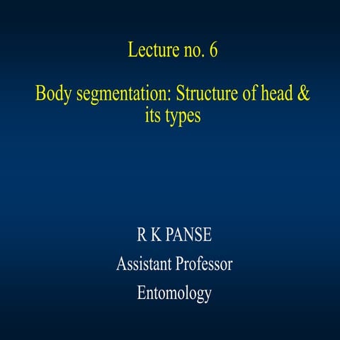 Lec. 6 Body segmentation Structure of head & its types.ppt