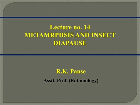 Lec. 17 Structure and functions of excretory system in insects.ppt