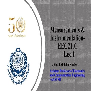 Measurements and instruments basics pdf. | PPT
