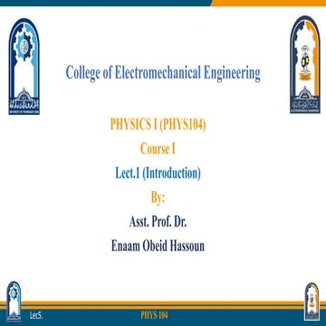 This chapter contains an engineering physics material | PDF