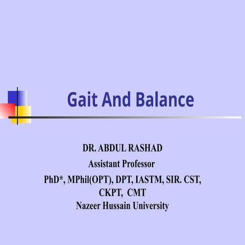 Festinating gait and it's physiotherapy management | PPTX