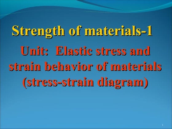 Stress-Strain Curves for Metals, Ceramics and Polymers | PDF