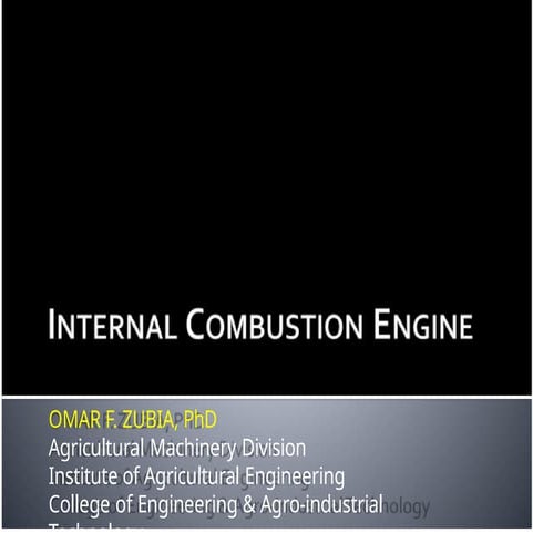 Comprehensive Overview of Internal and External Combustion Engines and ...