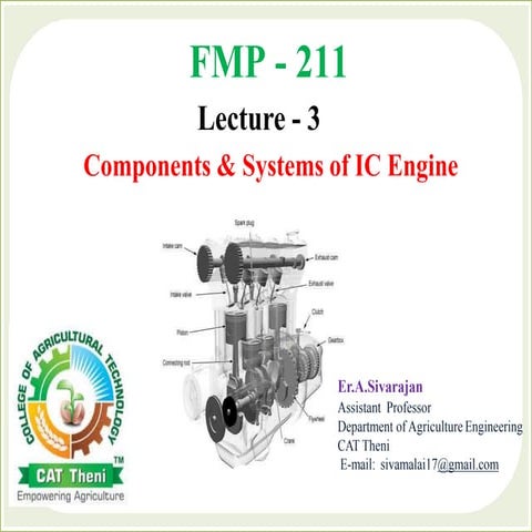 Introduction of engine components | PPTX