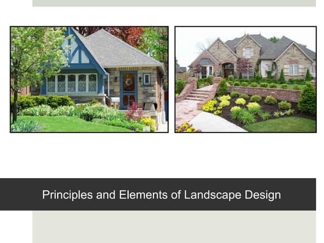 Landscape Design and Principles | PPT