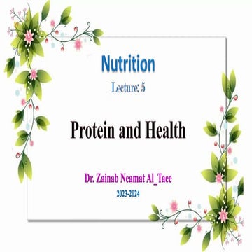 Proteins classification, source, function & RDA | PPTX