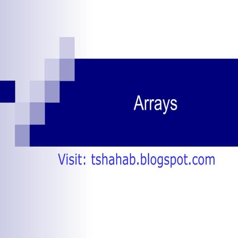 Data Structure & Algorithm Lec-6,7 Arrays.ppt