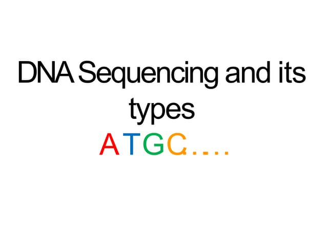 Next generation sequencing | PPTX