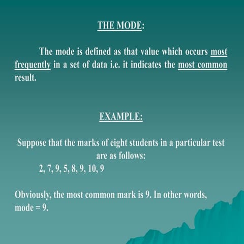 Measure of mode in biostatic | PPT