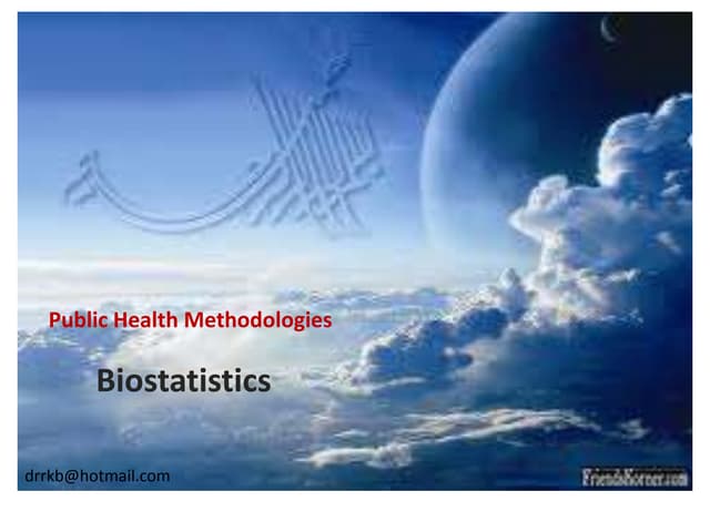 Lec Biostatistics Introduction Ppt