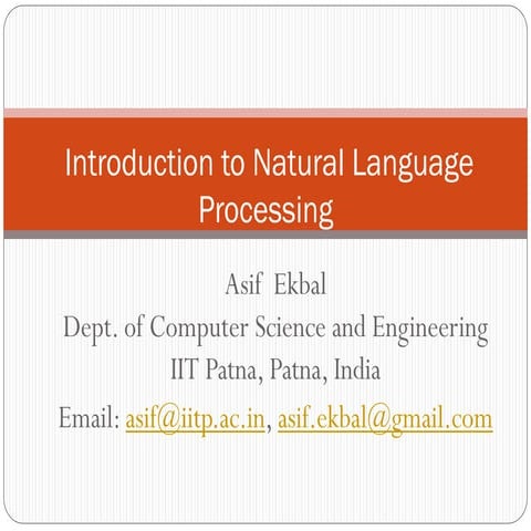 Lec Introduction Natural Language Processing Ppt 8259