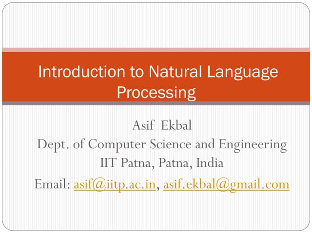 Lec Introduction Natural Language Processing Ppt 8259
