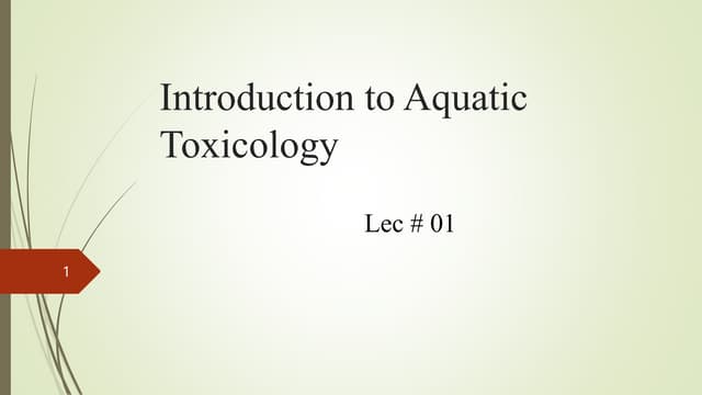 Factors that influence toxicity | PDF