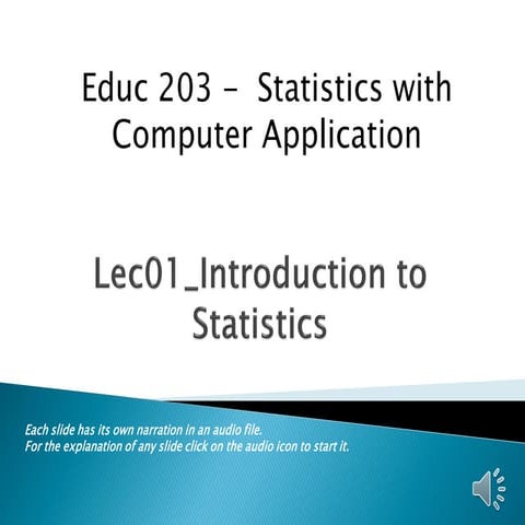 the Introduction to statistical analysis | PDF