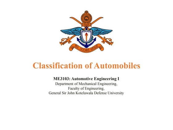 Vehicle Body Engineering Car Body Construction | PPT