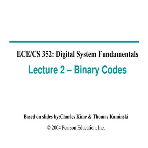 lec02_binary_codes in digital electronics | PPT