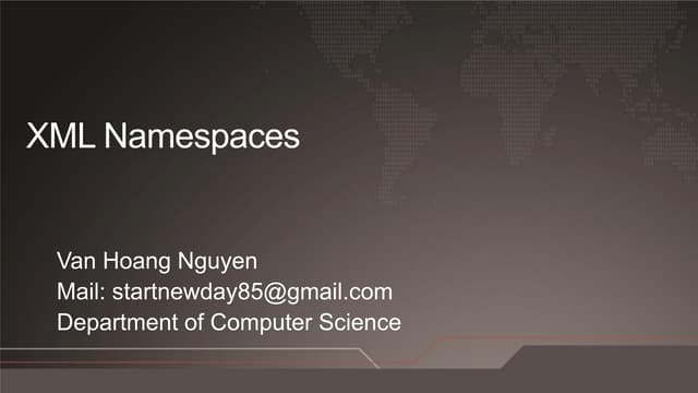 Xml Namespaces Ppt 9871