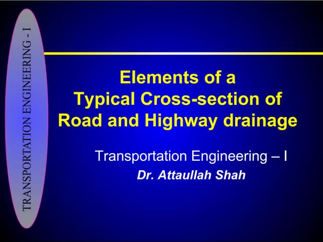 Cross section of road | PPT