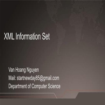 XML Information set | PPT