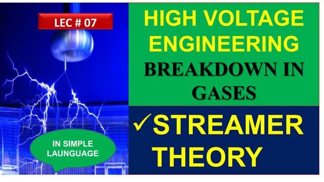 BREAKDOWN MECHANISM OF LIQUID DIELECTRICS (ALL METHODS))|BREAKDOWN IN ...