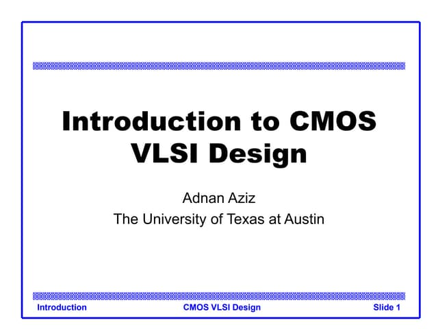 All About VLSI In PPT | PPTX