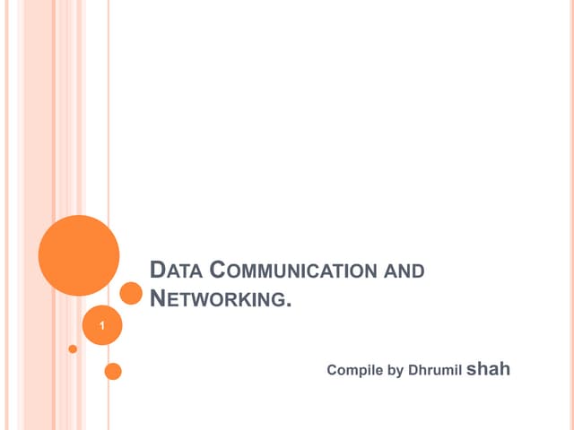 Chapter 1 Introduction Data Communication By Forouzan Ppt