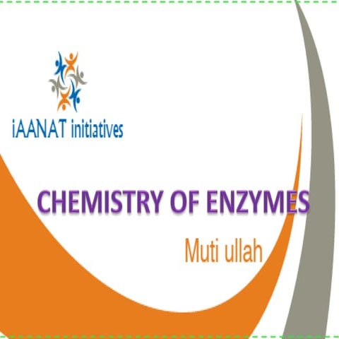 chemistry of enzymes, ES complex theories, co factors and coenzymes | PPT