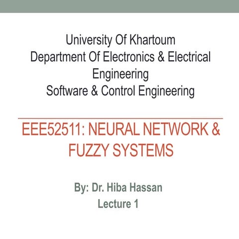Intro to neural networks and fuzzy systems | PDF