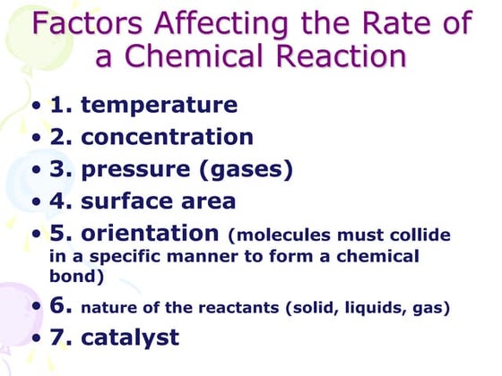 Rate Of Reactions | PPT
