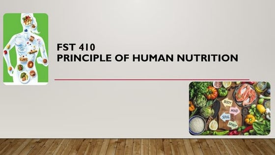 Basic concepts of Nutrition | PPTX