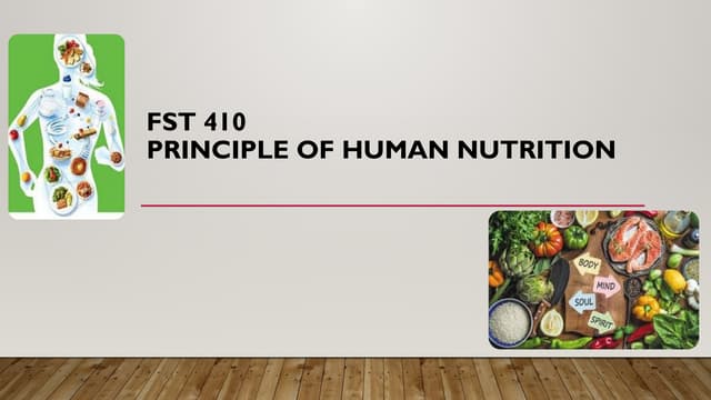 Basic concepts of Nutrition | PPTX