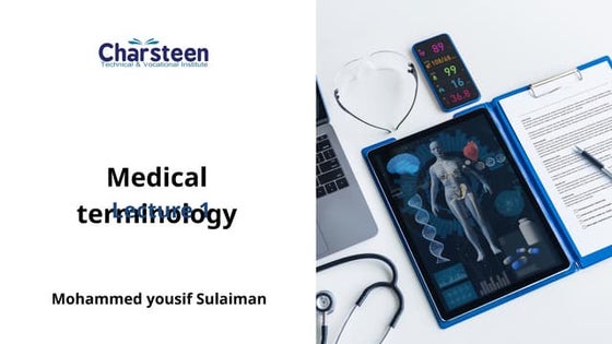 Mastering Medical Terminology: A Step-by-Step Lecture | PPTX