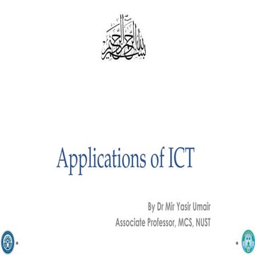 Information and communication technology Lec 1 - ICT vs IT.pptx