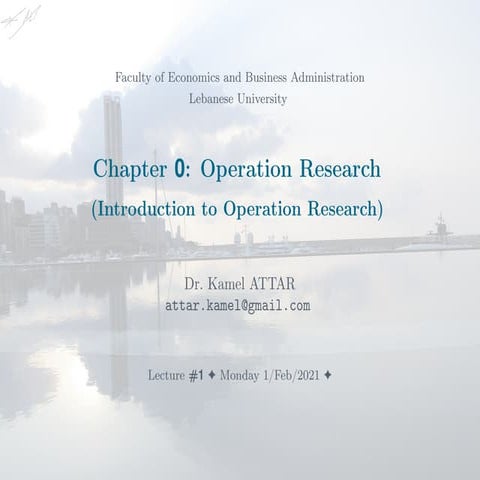 Introduction to operations research | PDF