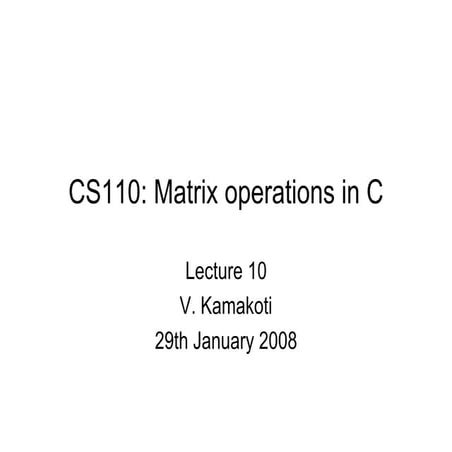 Lec10-CS110 Computational Engineering | PDF