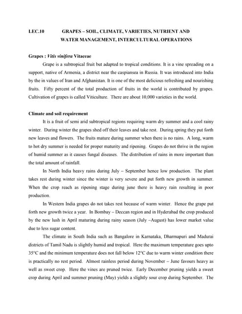 SCOPE AND IMPORTANCE OF FRUIT CULTIVATION | PDF