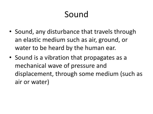 chapter sound for class 9 ppt | PPTX